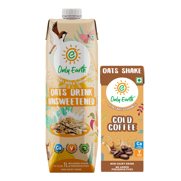 Only Earth Oats Beverage Unsweetened, Non-Dairy Drink, Lactose Free(1l ...