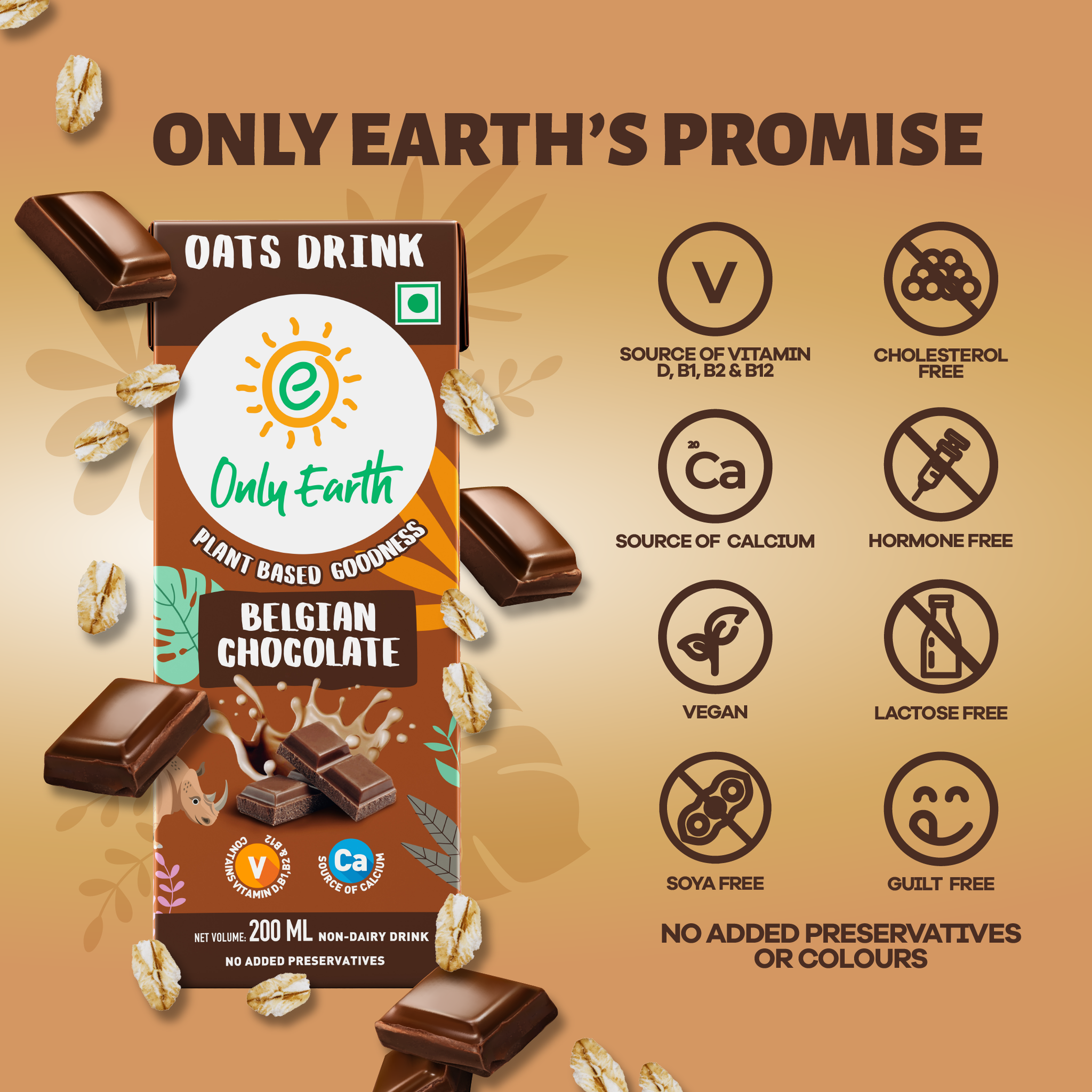 Belgian Chocolate Oats Shake – Only Earth Store