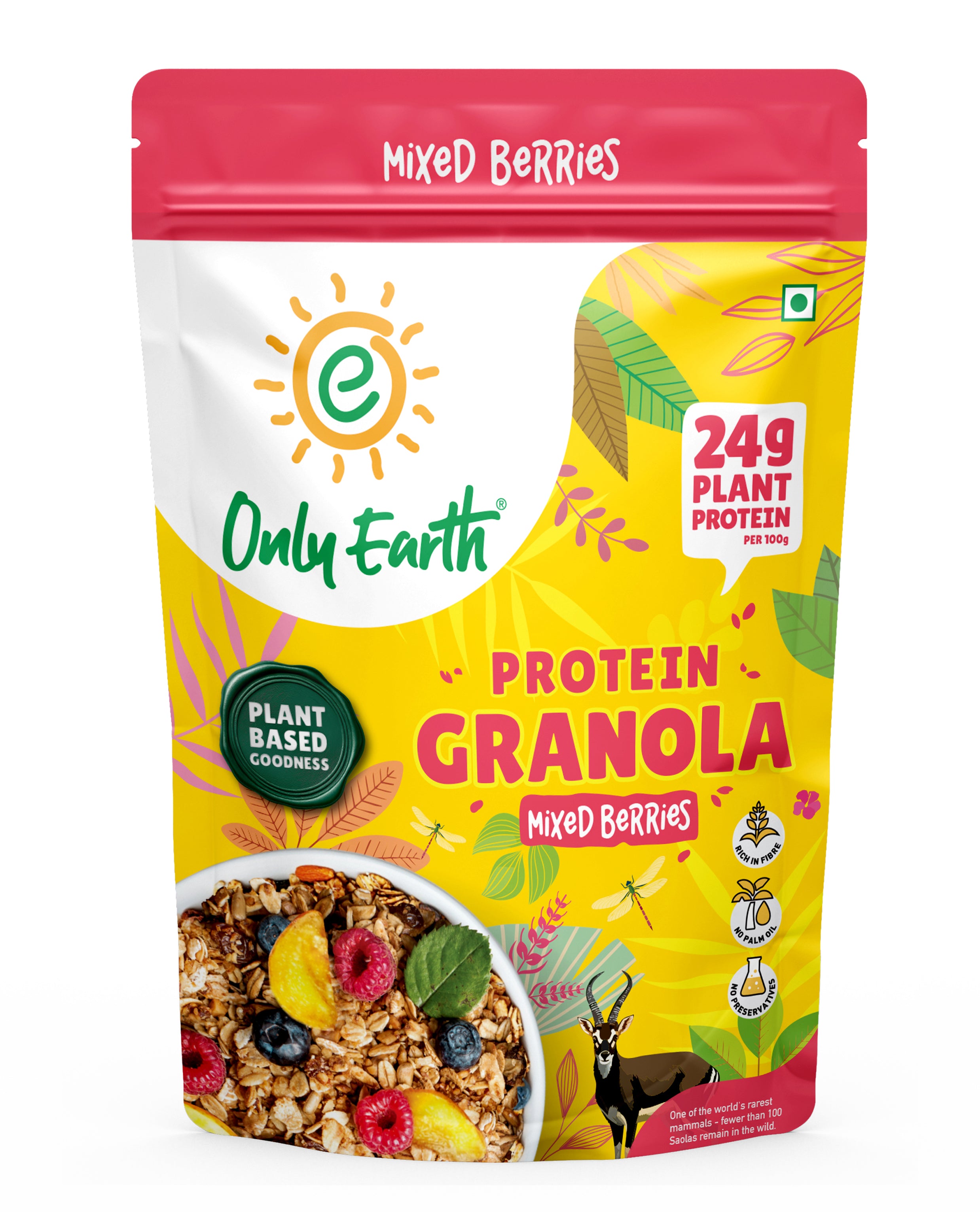 24g Protein Granola - Mixed Berries 350g – Only Earth Store