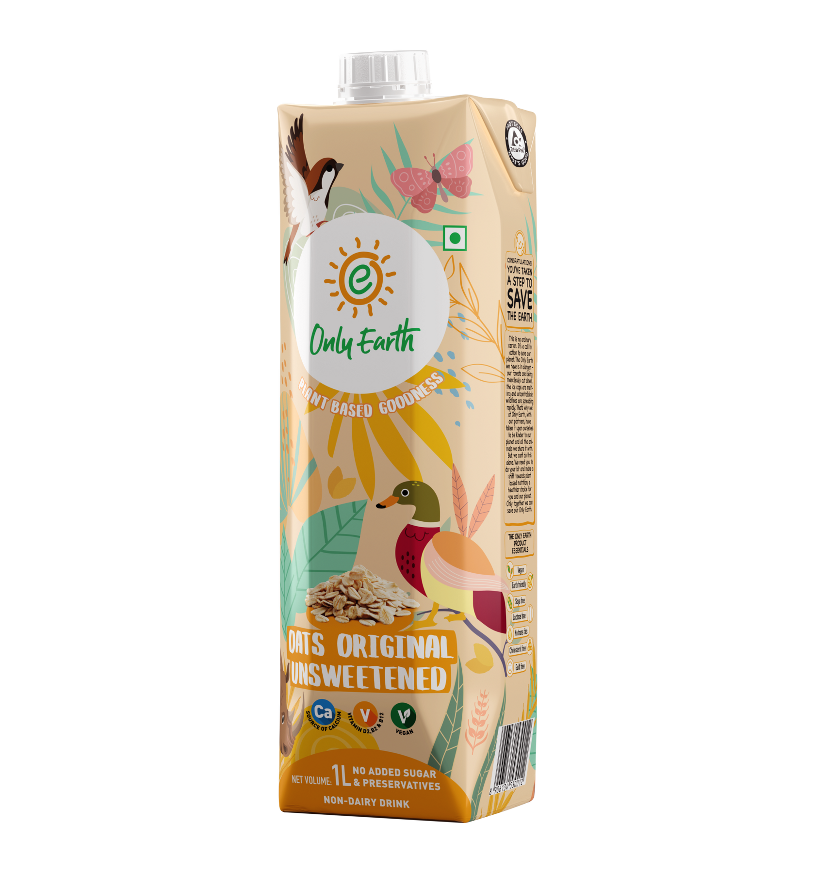 Unsweetened Oat Milk 1 Litre – Only Earth Store